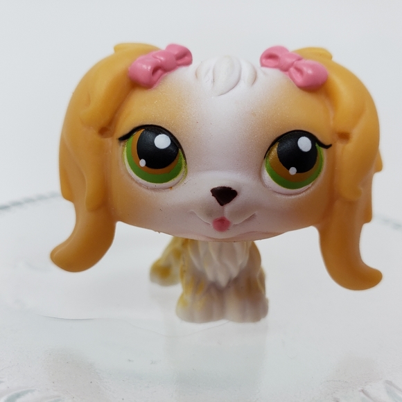 Toys | Littlest Pet Shop Maltese Pink Bows Lps Toy Figure | Poshmark